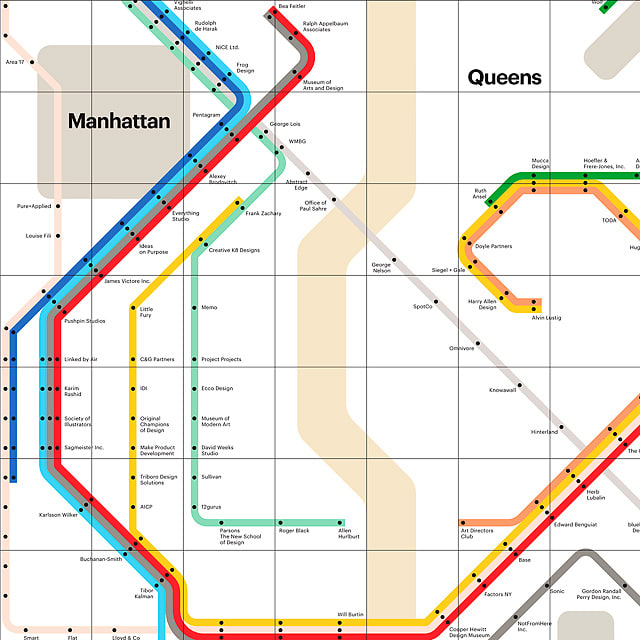 Infographic Of The Day: A Map Of NYC's Design Scene - Fast Company