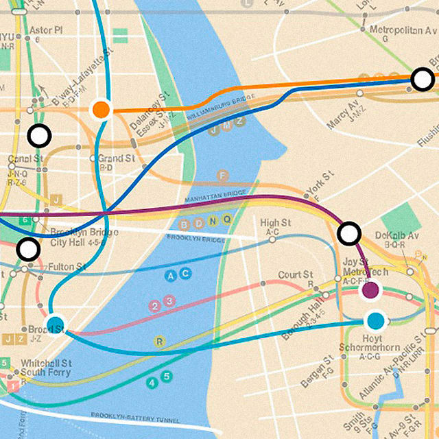 Infographic Of The Day: A Map Of NYC's Lost Subway Lines - Fast Company