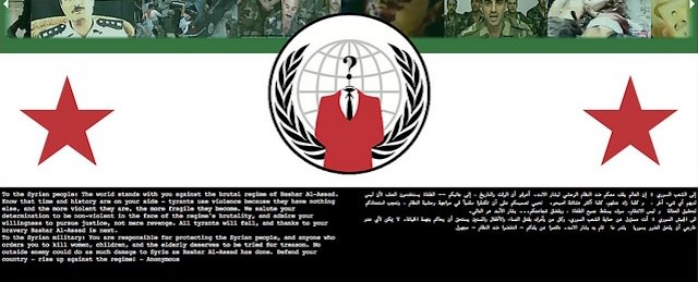 Anonymous To Syrian Government: We Will Hack You - Fast Company