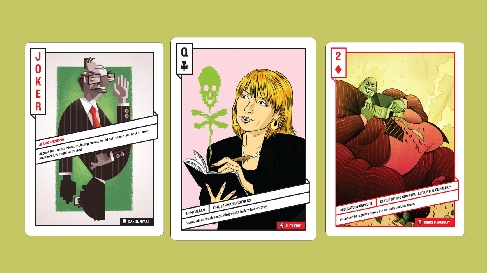 "52 Shades Of Greed" Playing Cards Illustrate Those Who Gambled With ...