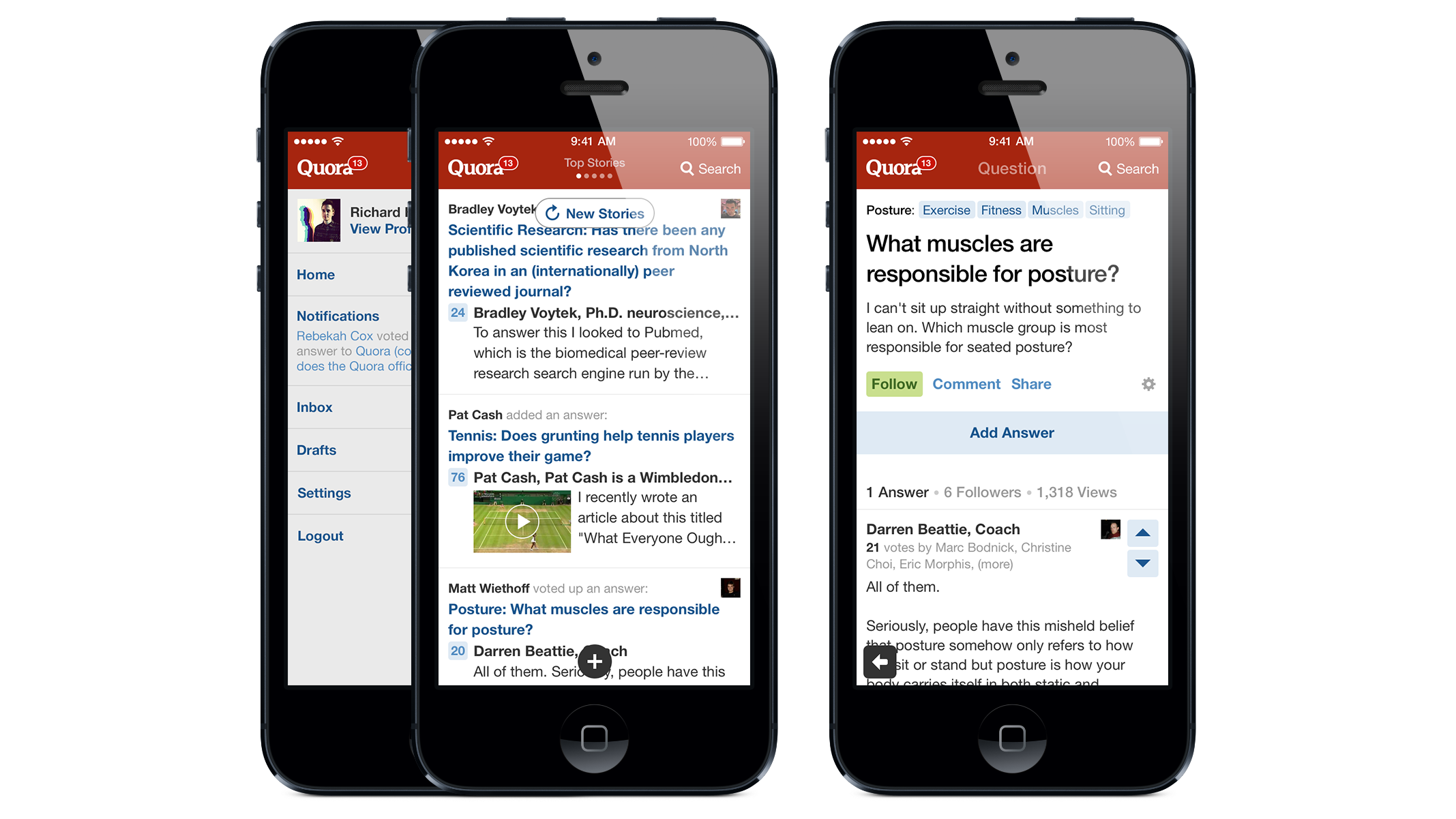 Quora Redesigns Its iPhone App From the Ground Up for iOS 7 - Fast Company