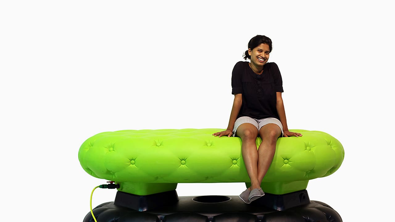 This Bench Looks Life A Sofa, But It's Secretly Collecting Water - Fast ...