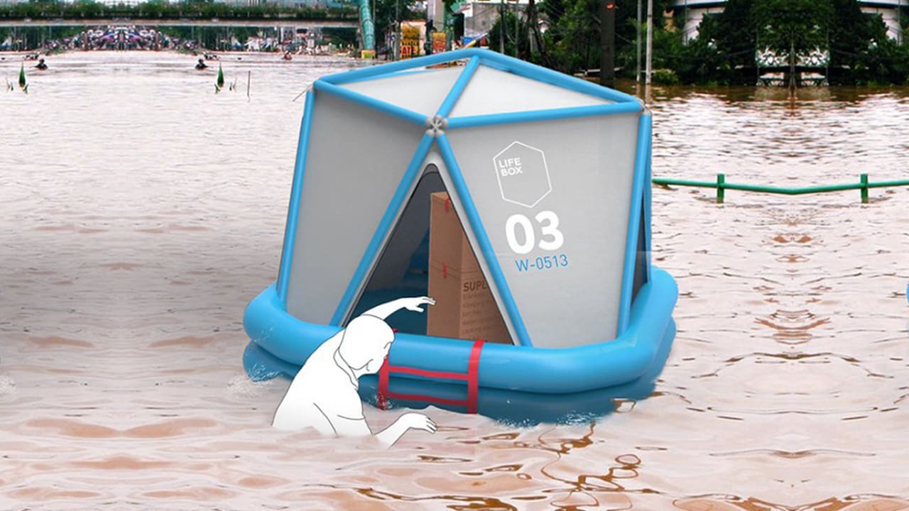 After A Disaster, These Inflatable Shelters Can Fall From The Sky ...
