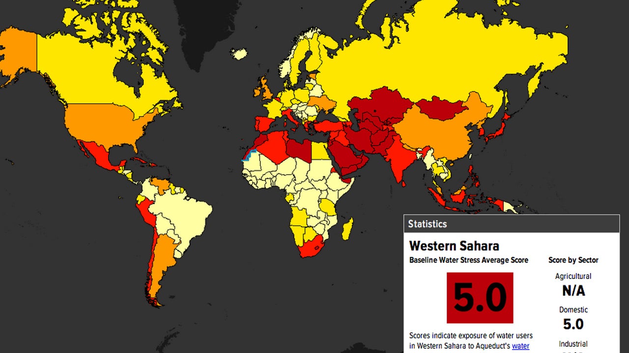 The Most Water-Stressed Countries In The World - Fast Company