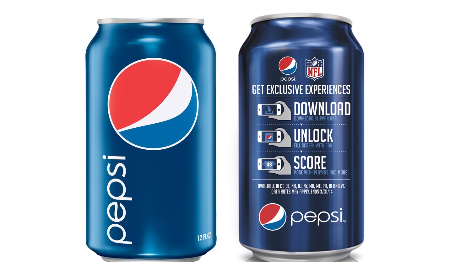 Hey Super Bowl Fans, Ready For Some Blipping? 20 Million Pepsi Cans ...