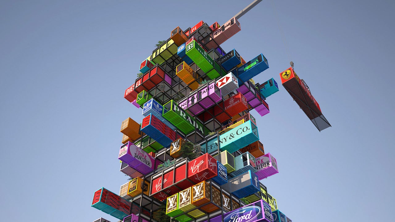A Tower Of Shipping Containers That Can Reshape Itself In A Disaster ...