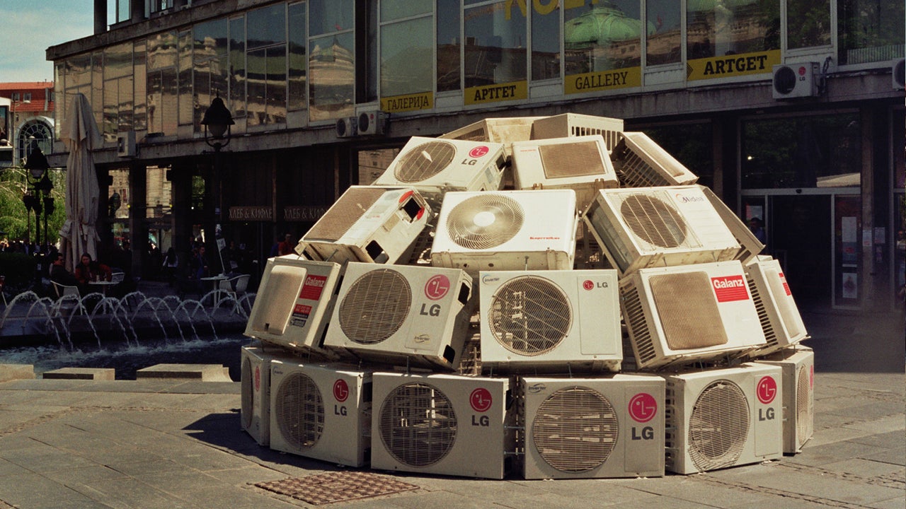 This Is An Air Conditioner Igloo, Because Running Our AC Means ...