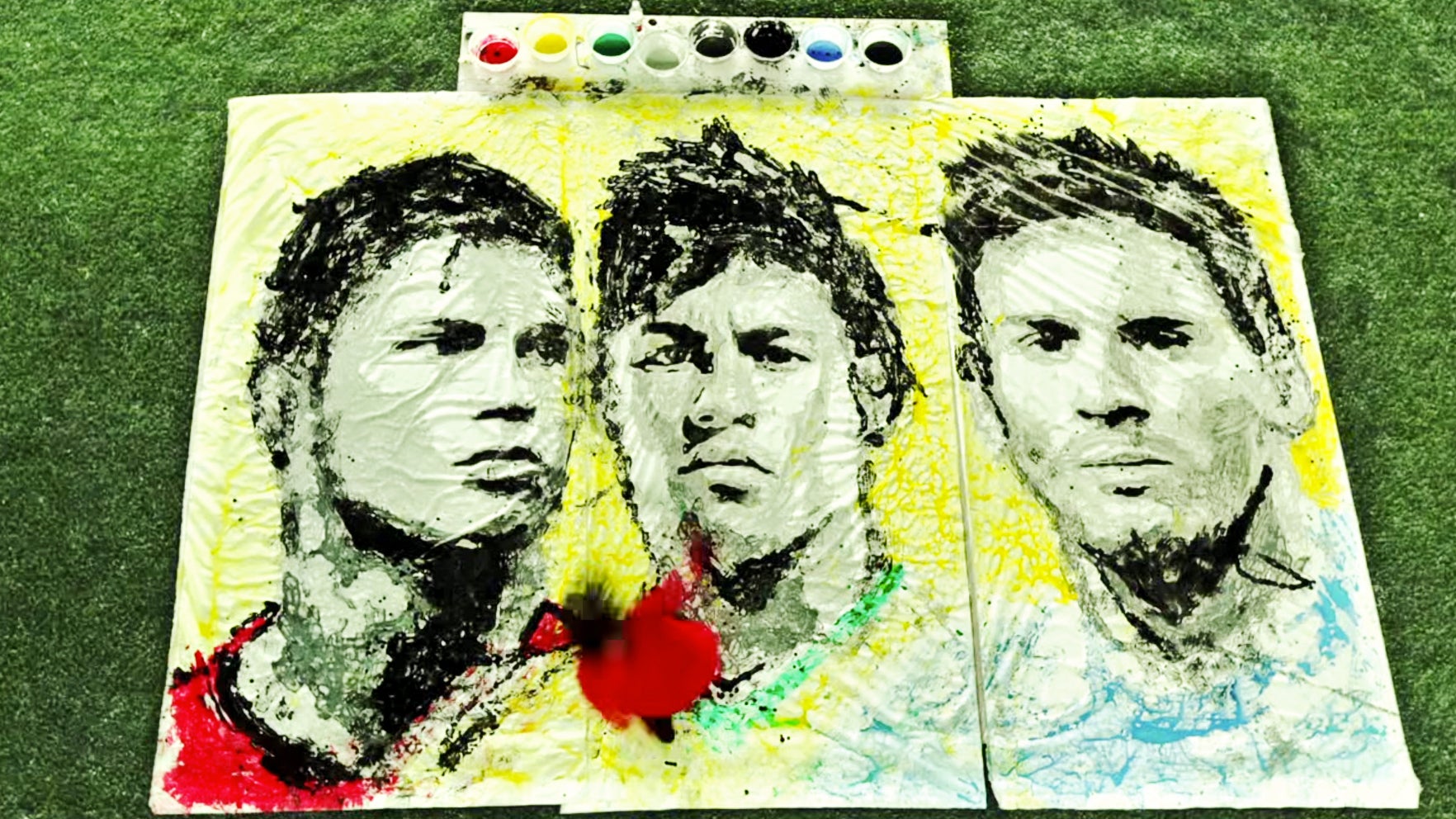 See Portraits of World Cup All-Stars Made Using Only The Artist's Feet ...