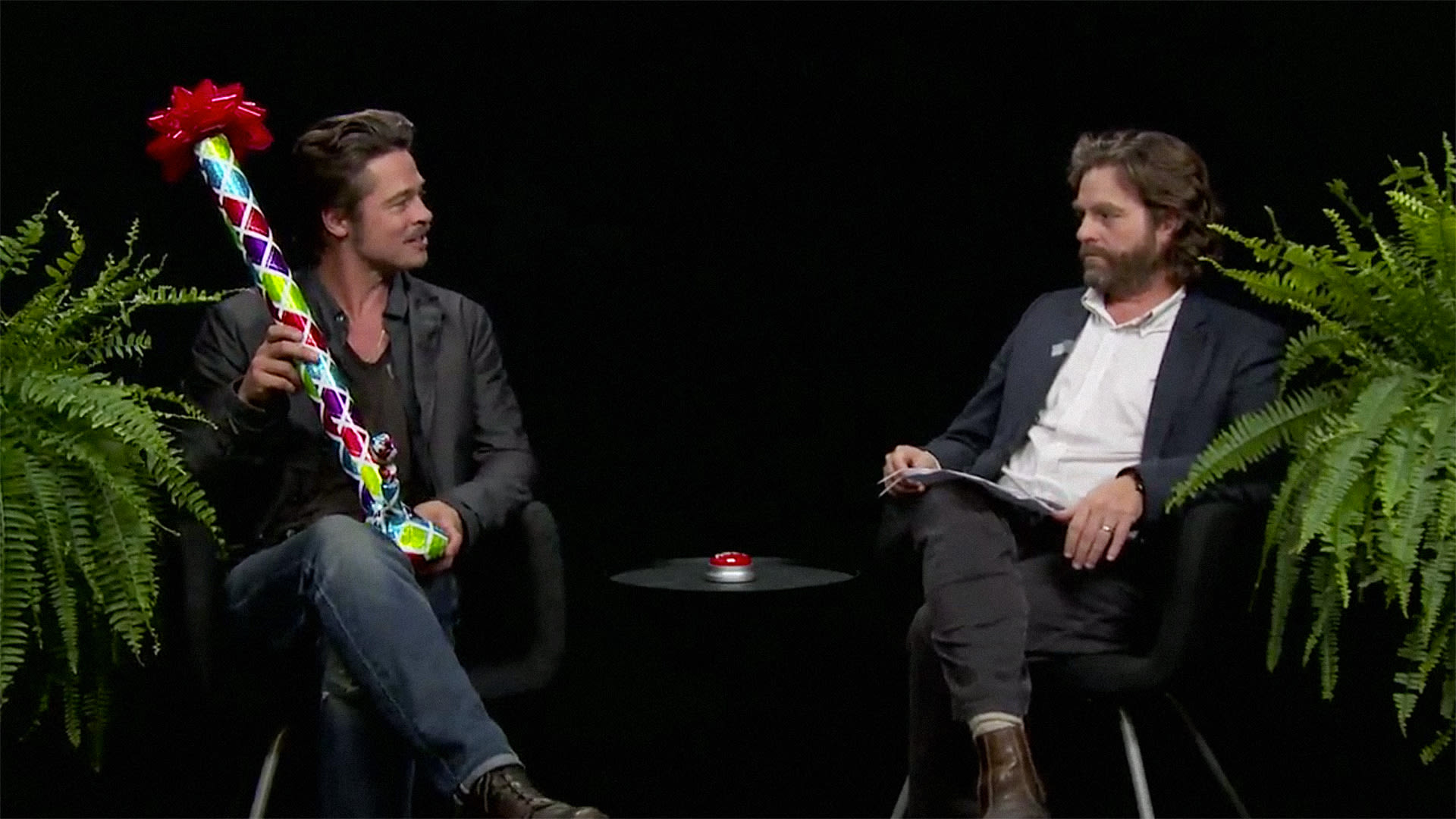Zach Galifianakis Incurs Brad Pitt's Fury With Some Help From Louis C.K ...