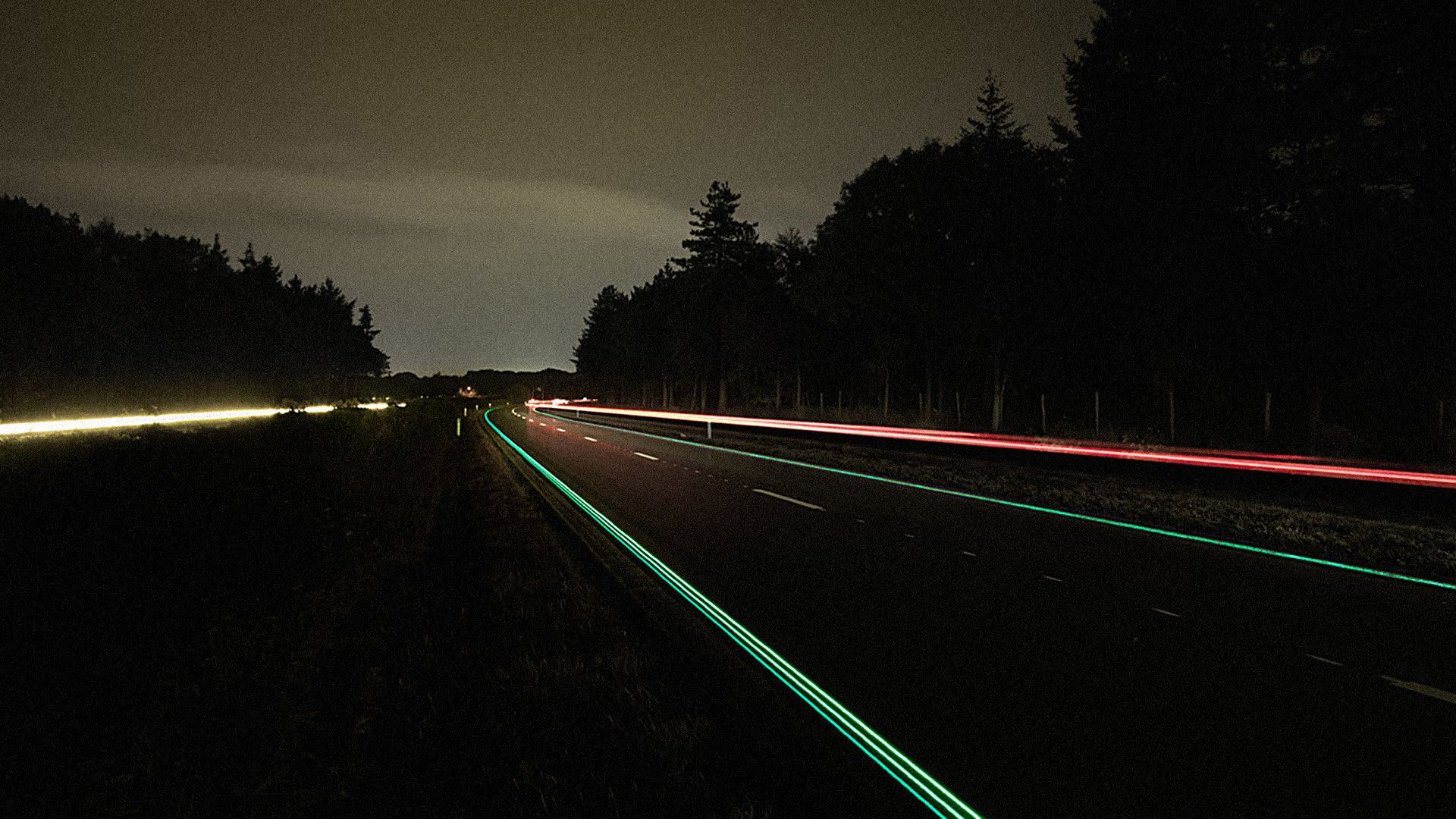 This Tron-Like Highway Uses Solar Power To Glow In The Dark - Fast Company