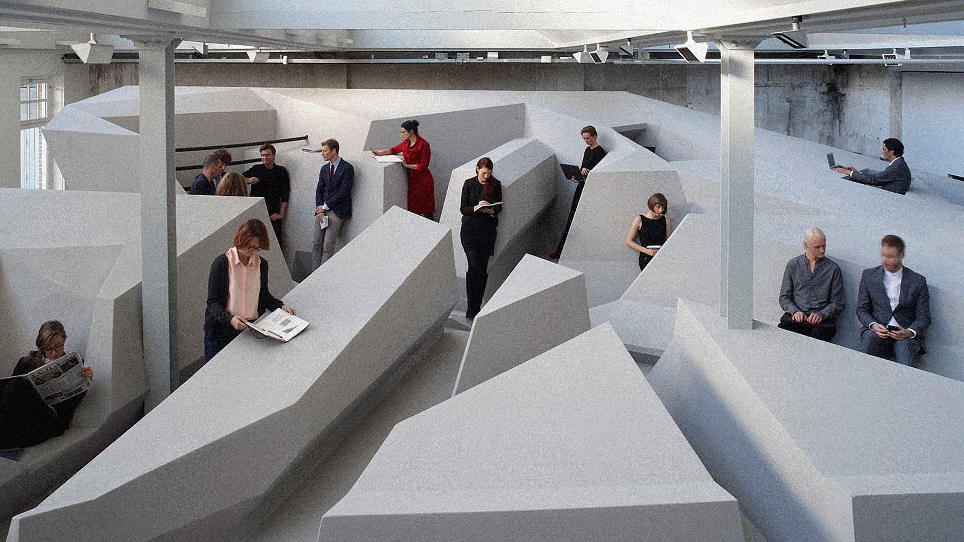 This Futuristic Office Doesn't Have Chairs And Desks - Fast Company