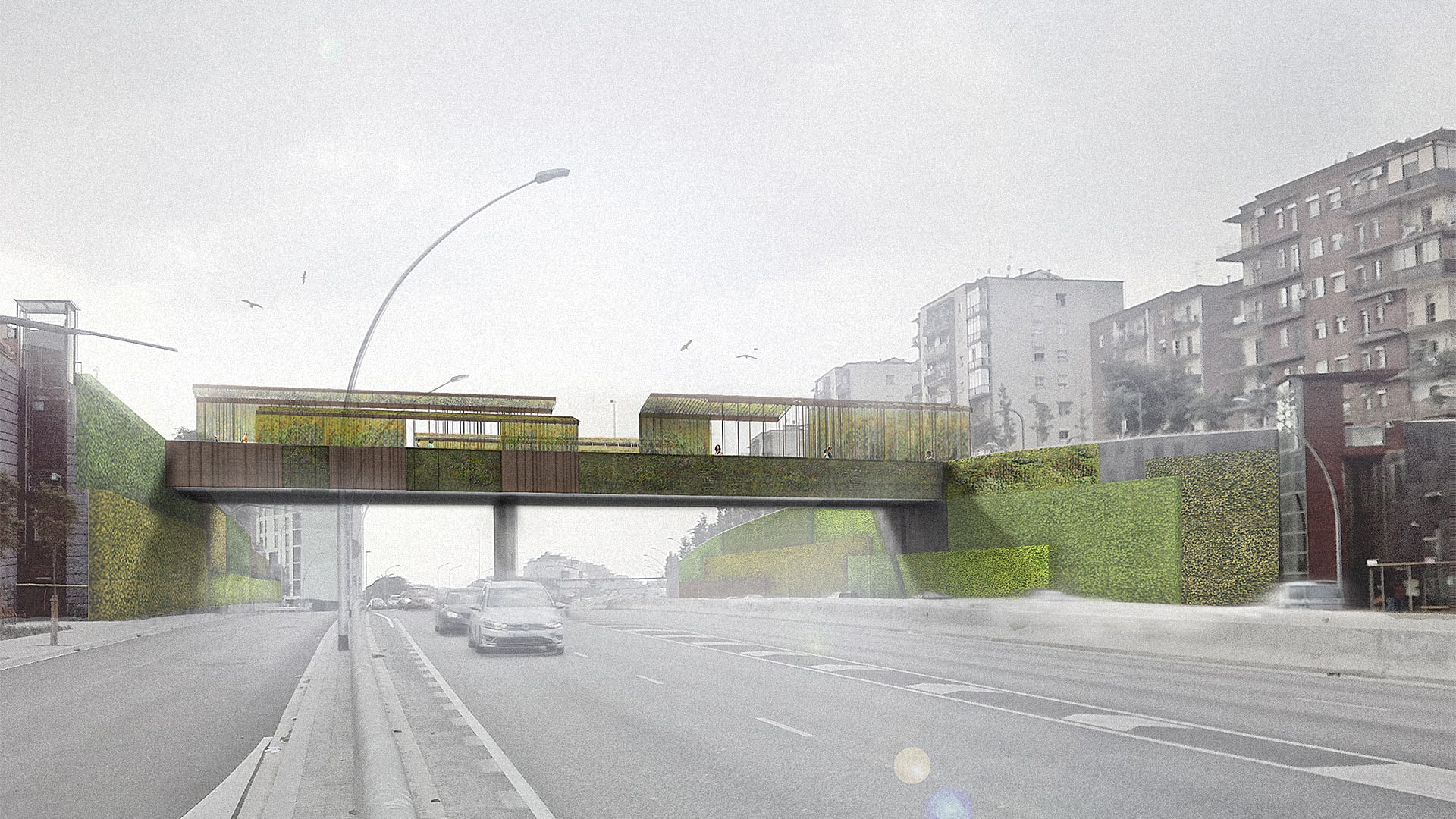 This Redesigned Pedestrian Overpass In Barcelona Is Like A Mini High ...