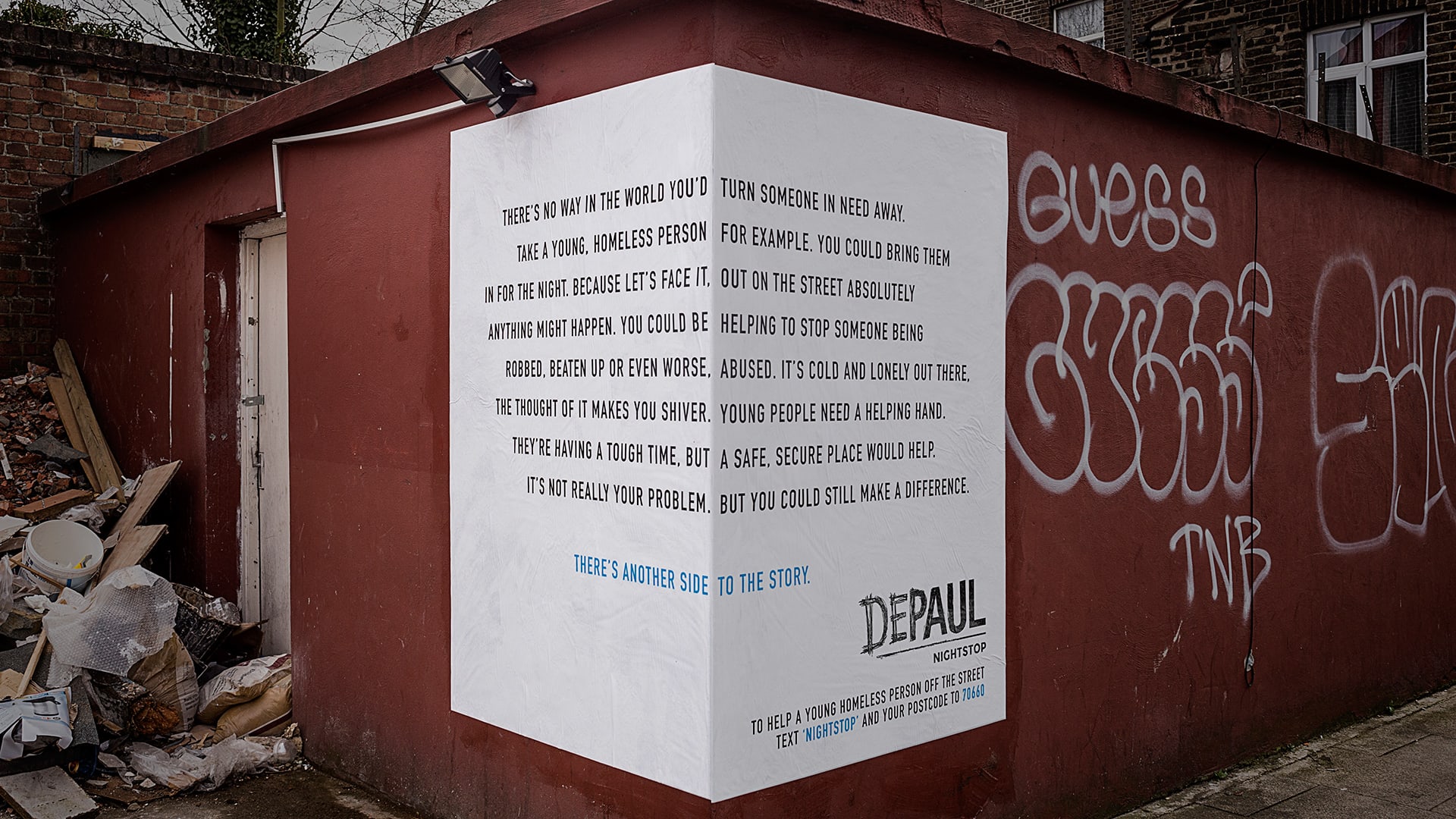 This Street Corner Campaign Shows Two Sides To Homelessness - Fast Company