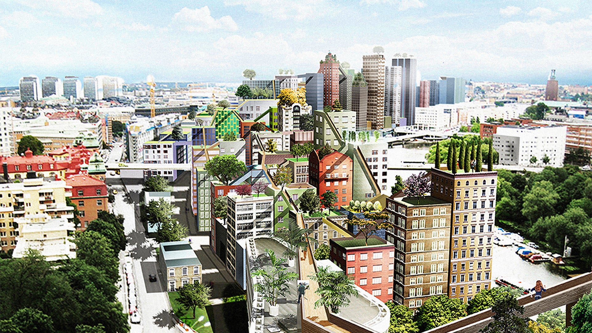 This Design For A Dense City Lets You Walk From Roof To Roof - Fast Company