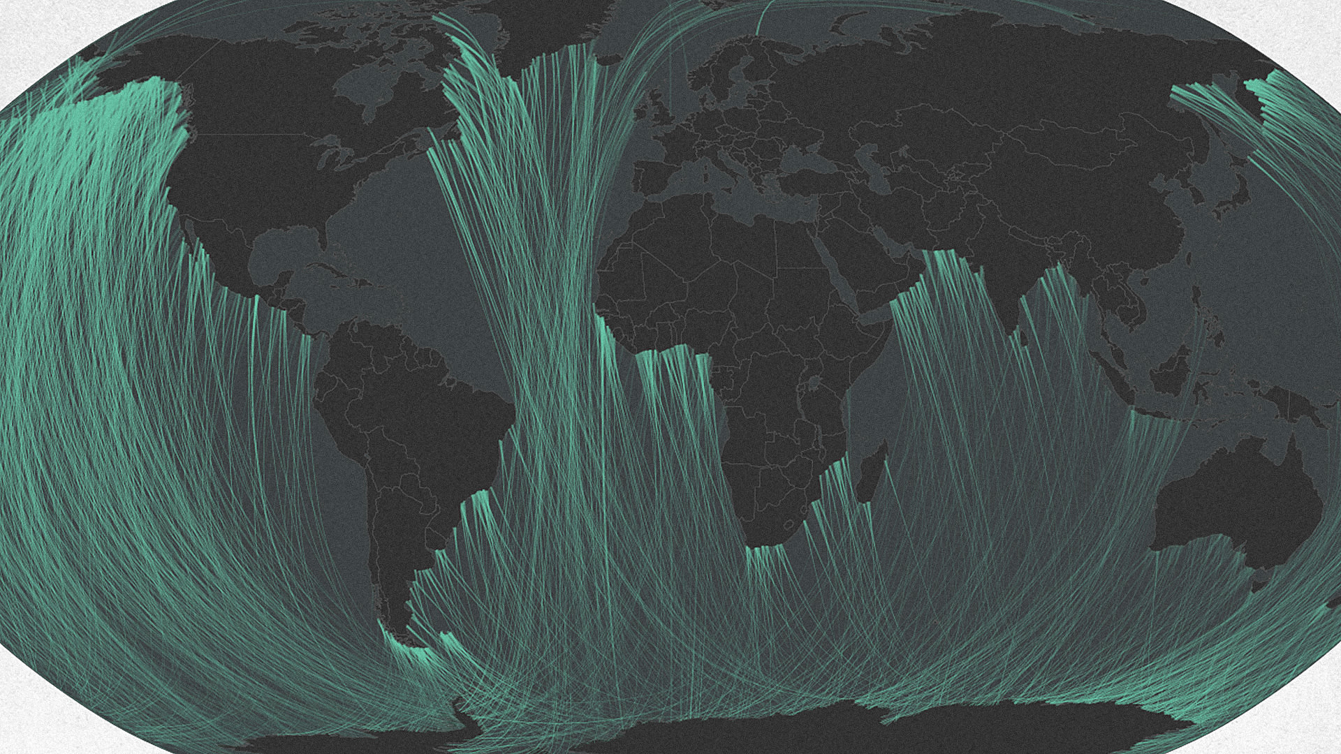 These Maps Show The Surprising Places A Straight Line Across The Ocean ...