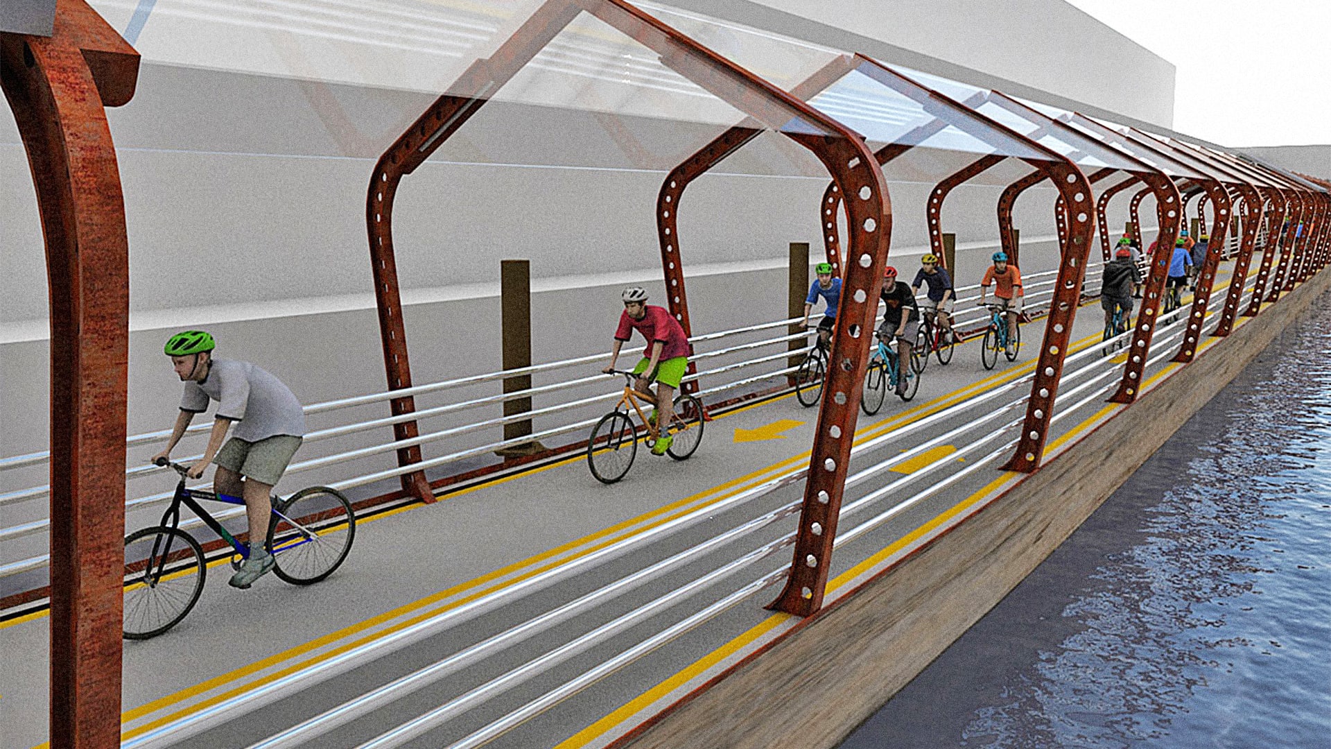 This Floating, Solar-Powered Bike Path Could Give Chicagoans A Better ...