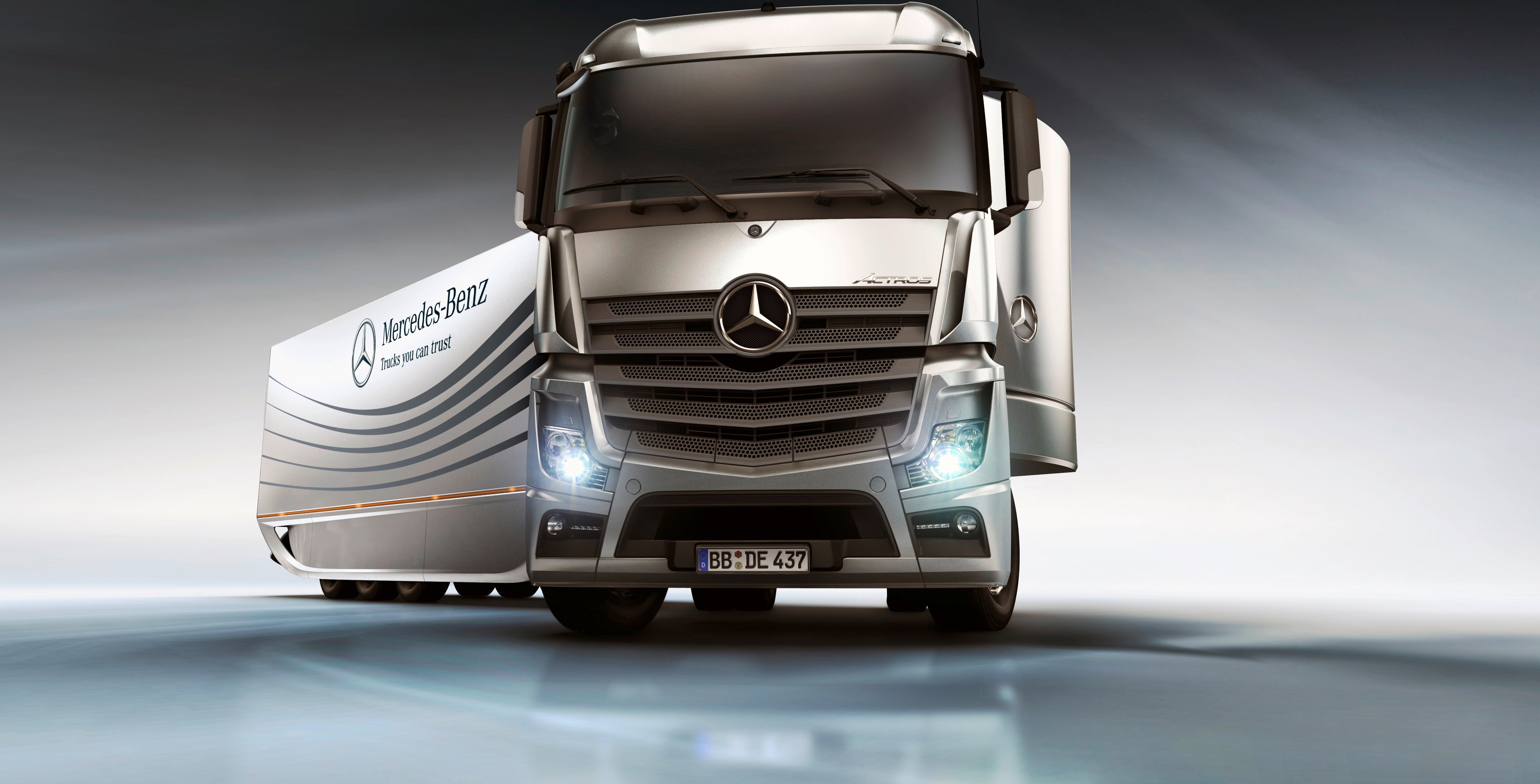 Nice Curves: Mercedes Unveils An Aerodynamic New Semi-Trailer - Fast ...