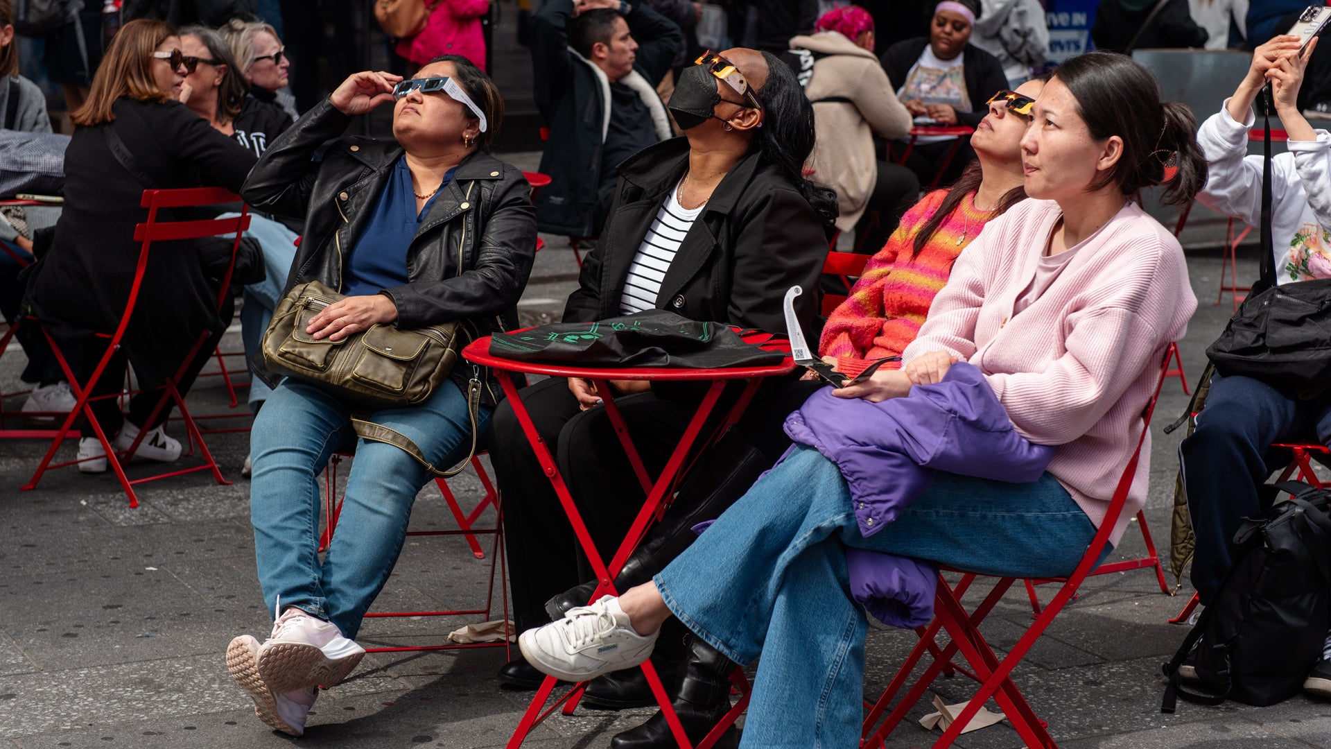 Photos: What it was like to watch the 2024 solar eclipse from NYC ...