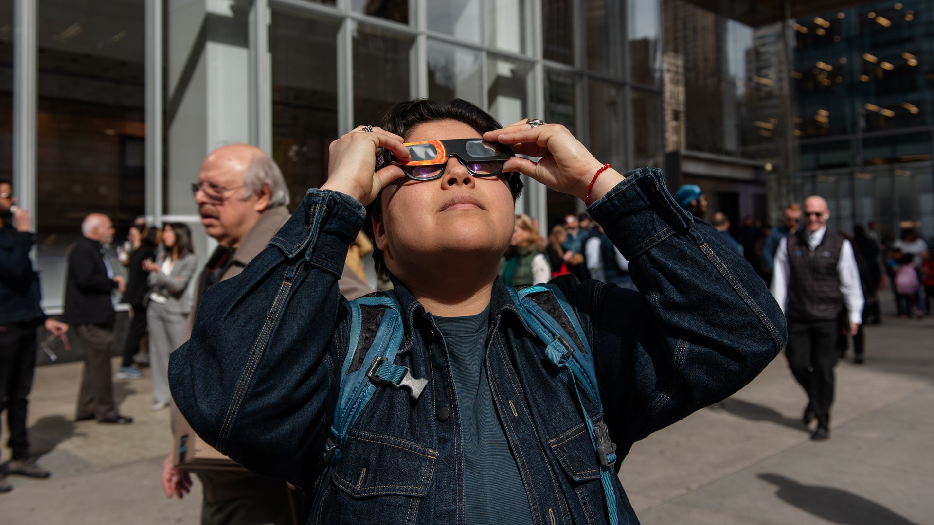 Photos: What it was like to watch the 2024 solar eclipse from NYC ...