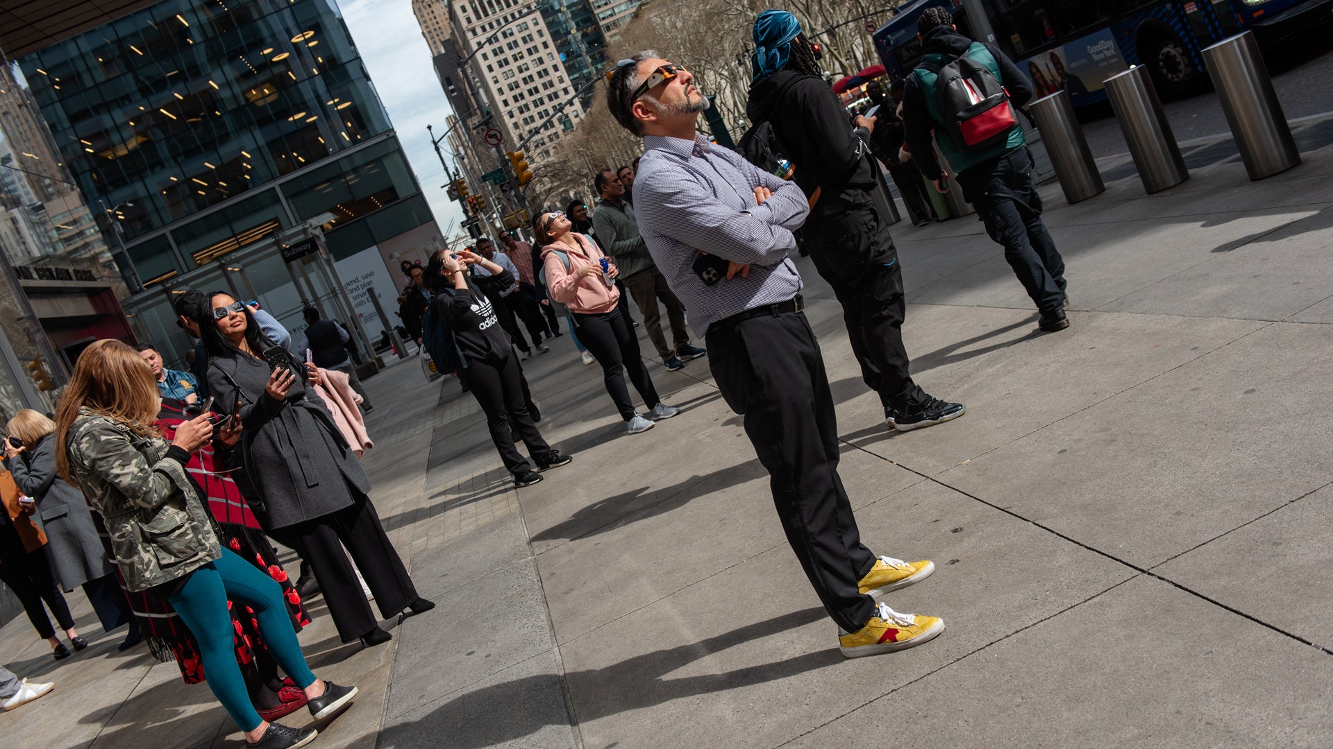 Photos: What it was like to watch the 2024 solar eclipse from NYC ...