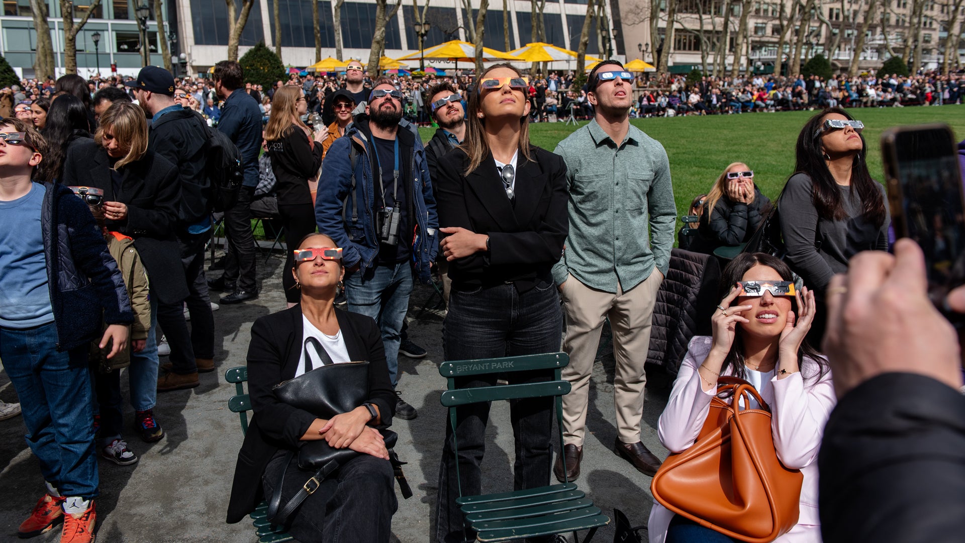 Photos: What it was like to watch the 2024 solar eclipse from NYC ...