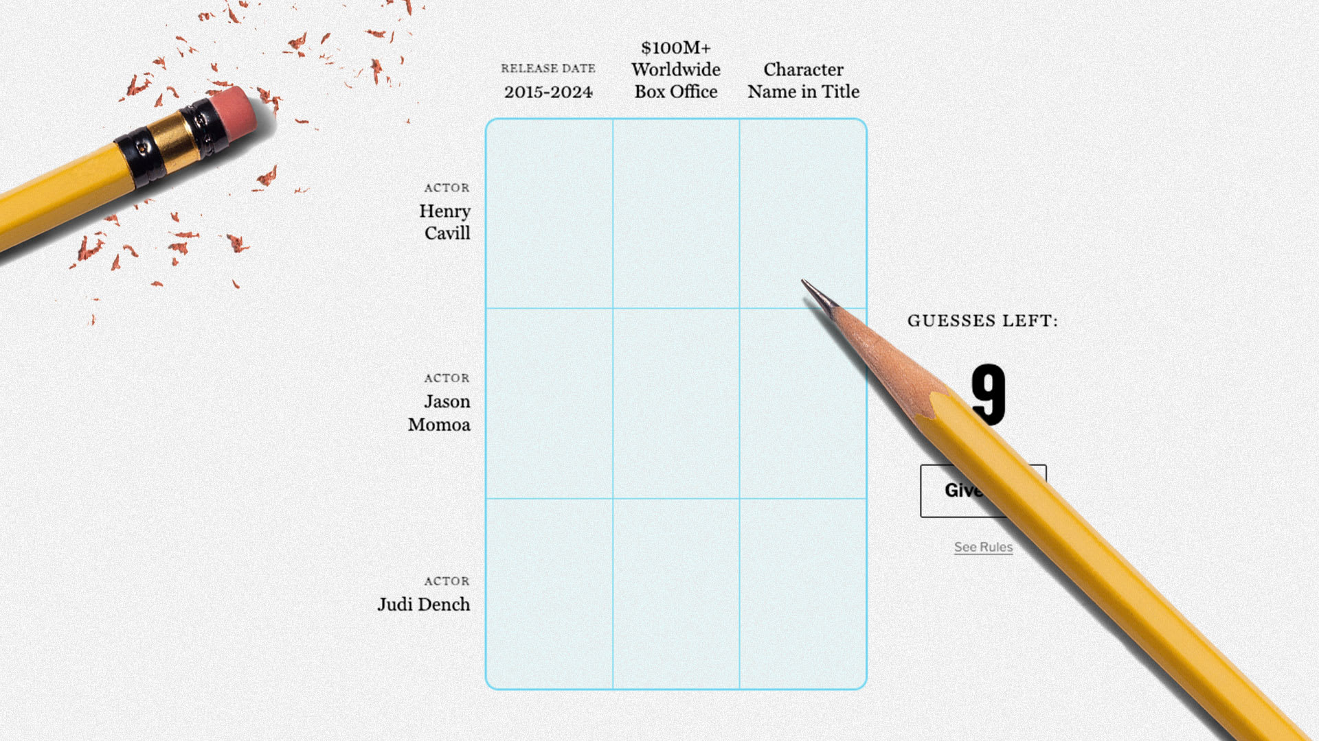 Vulture's Cinematrix is the new Wordle—with a movie twist - Fast Company