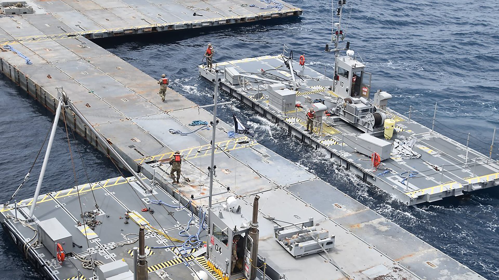 Floating pier delivering aid to Gaza has a long history - Fast Company