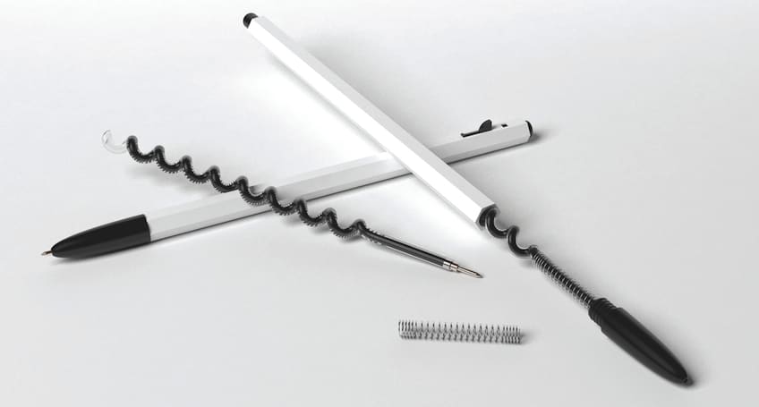 A Corkscrew Ink Tube Doubles Your Ballpoint Pen's Life - Fast Company