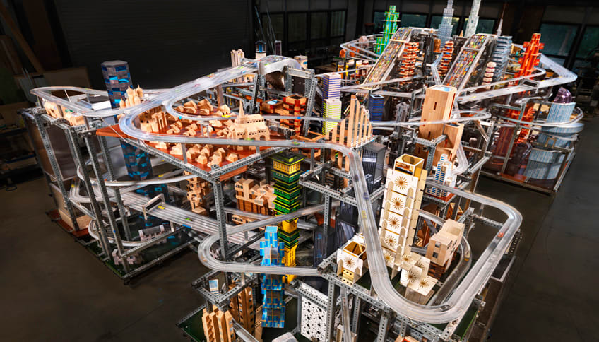 How Chris Burden Created Metropolis II, A Tiny City Where 1,100 Toy ...