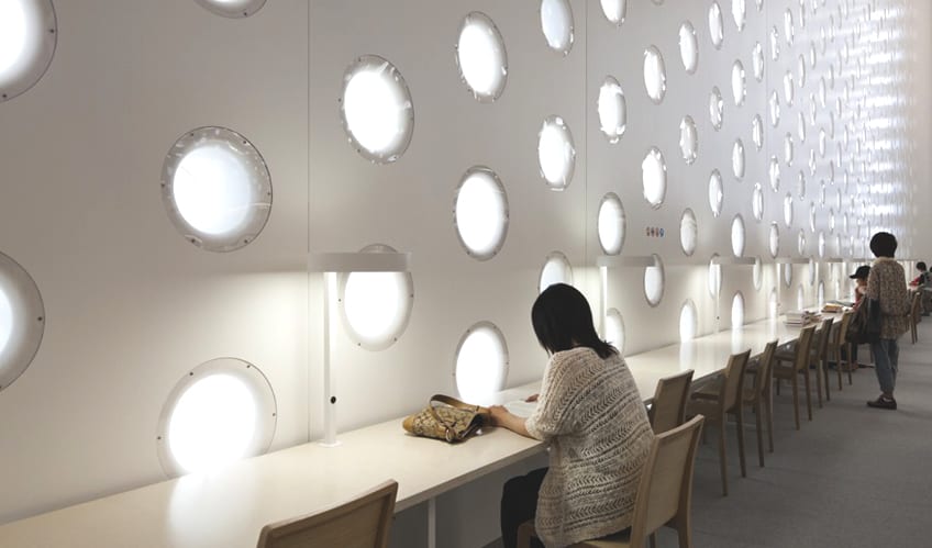 A Minimal, Futuristic Library. And - Gasp - It's Got Books! - Fast Company