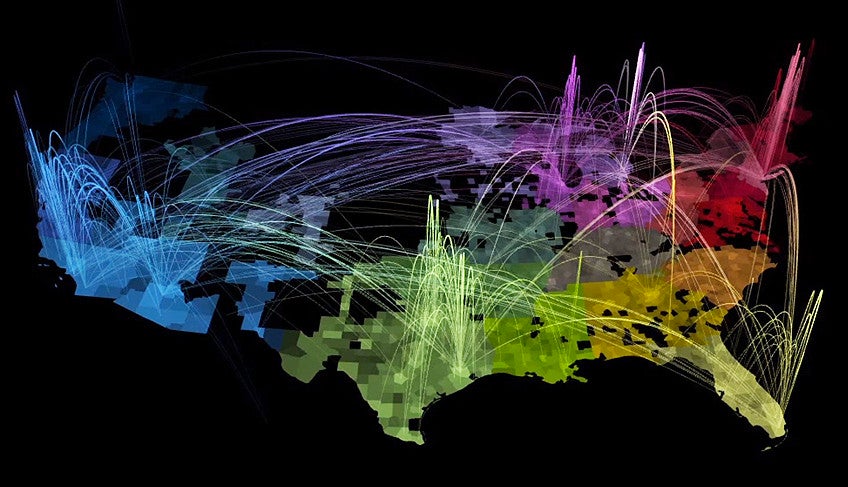 Infographic Of The Day: Cellphone Calls Reveal The United States's ...