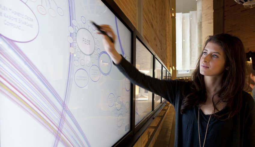 An Interactive Whiteboard For Bell Labs Maps A Century Of Innovation ...