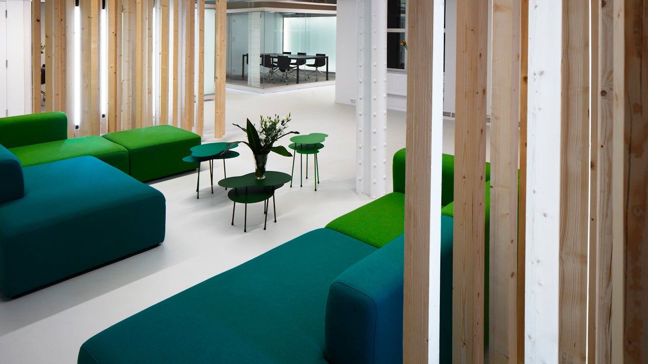 An Open-Plan Office With A "Monastery" For Quiet Reflection - Fast Company