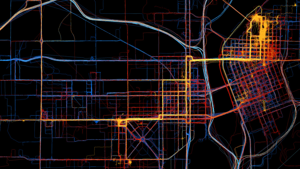 The Most Personal City Map, Drawn From One Man's GPS Data Over 3 Years ...