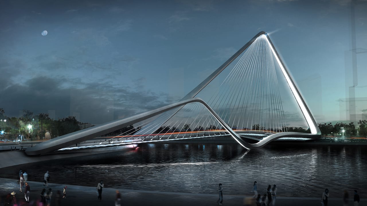 A Suspension Bridge Whose Double Arches Symbolize Prosperity - Fast Company