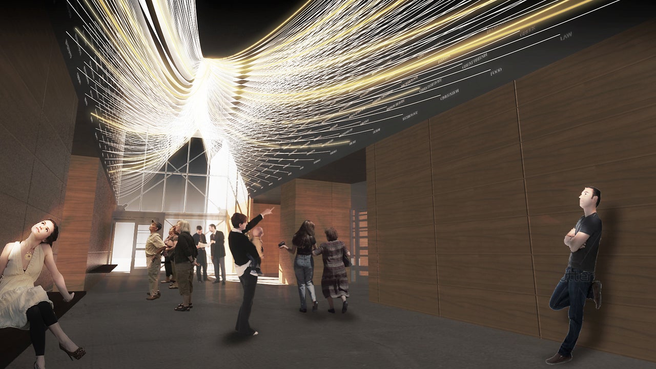 Glowing Fiber Optics Visualize Human Curiosity In Real Time - Fast Company