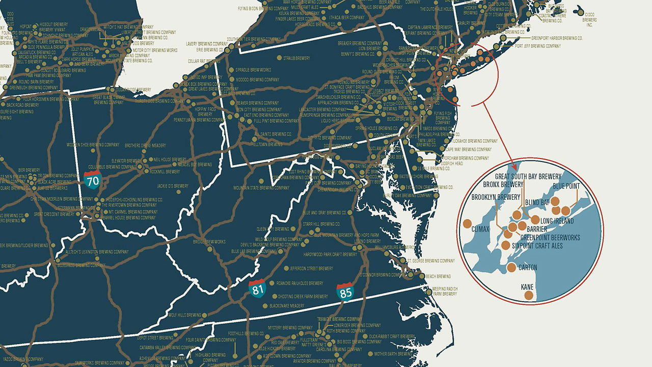 Infographic: A Map Of America's 1,000 Breweries - Fast Company