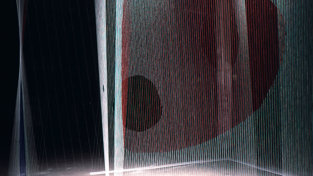 A Twisting Helix Made From Thousands Of Spools Of Thread - Fast Company