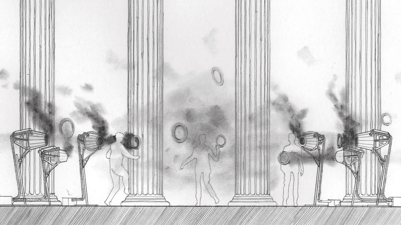 An Architectural Time Machine That Fires Scented Smoke Rings - Fast Company