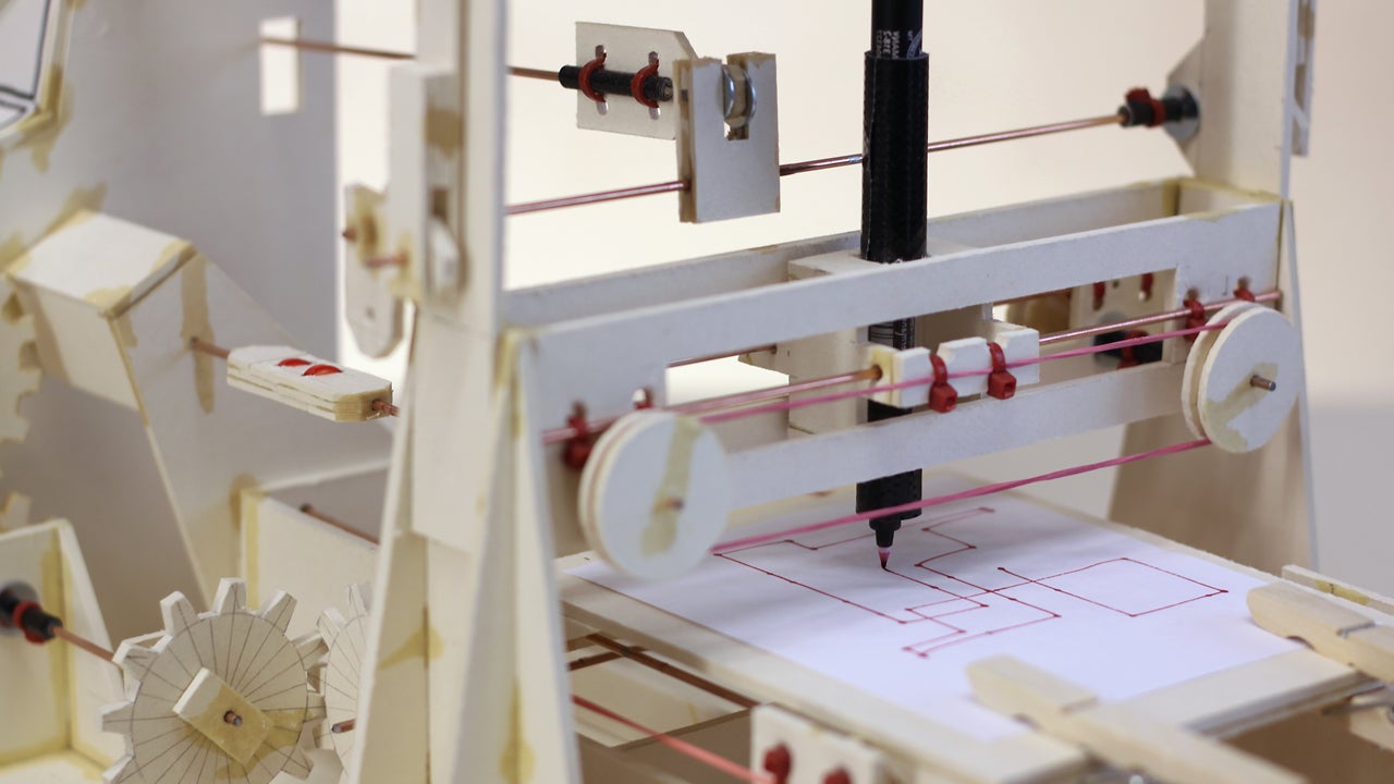Building A Working Plotter Made Out Of Cardboard And Glue - Fast Company