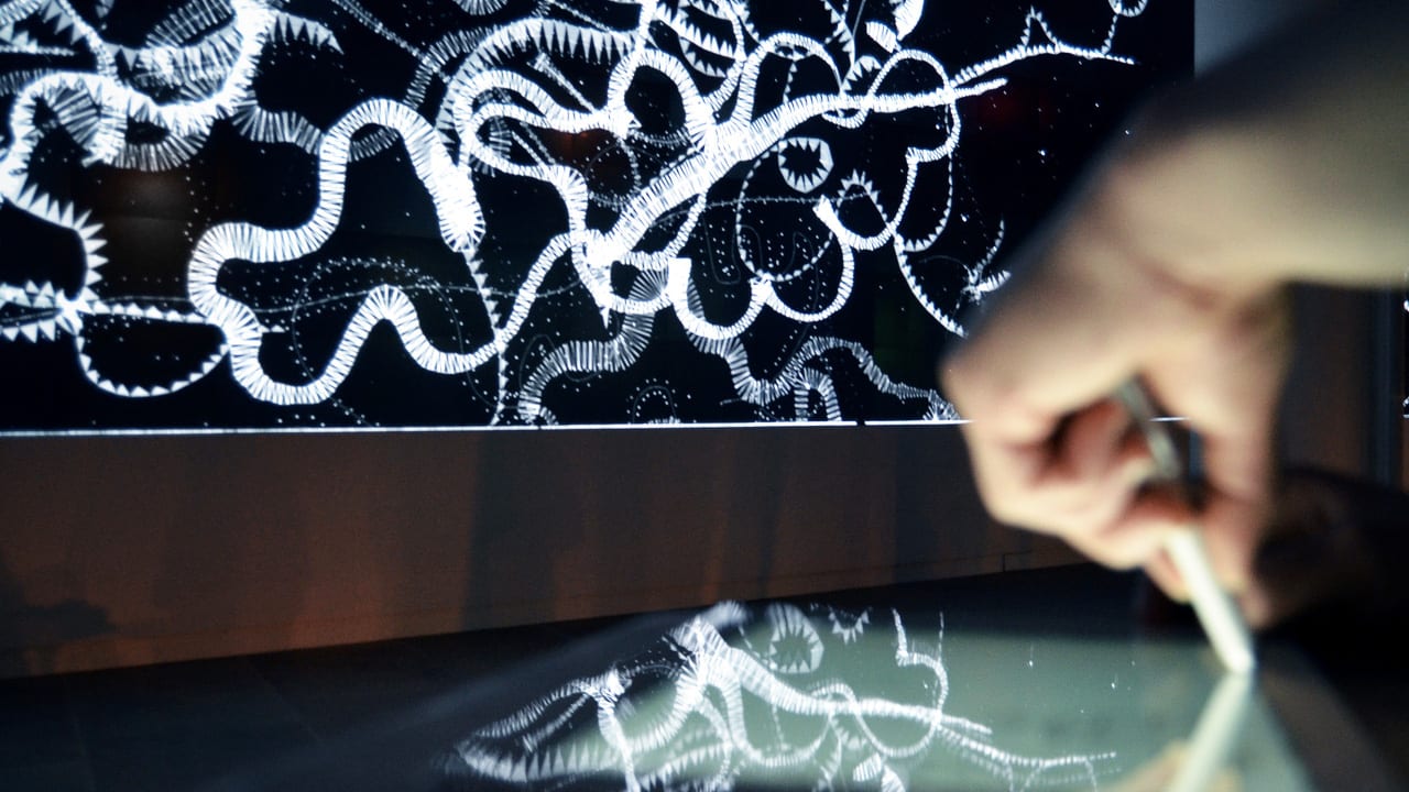 Watch: Live iPad Doodling On A 120-Foot Screen - Fast Company