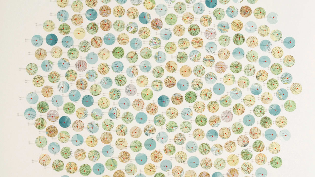 Gorgeous Collages Made Entirely Of Old Maps - Fast Company