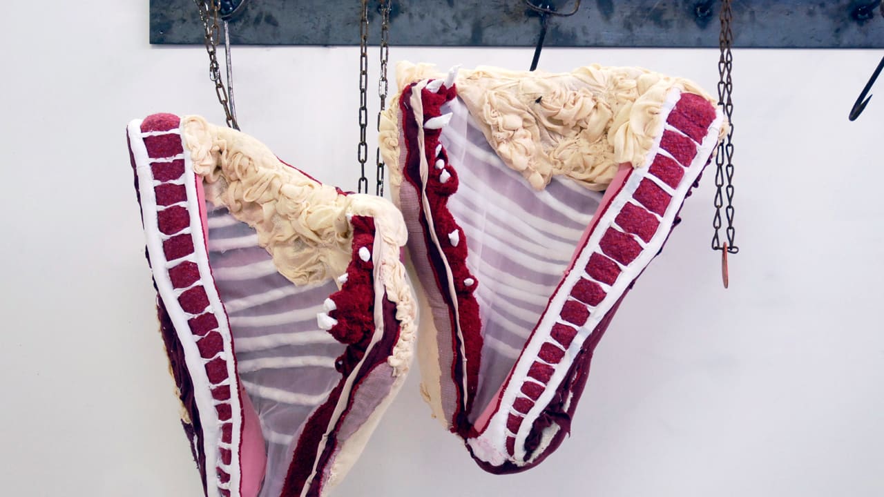 These Grisly Meat Sculptures Are Made Out Of Hand-Me-Downs - Fast Company