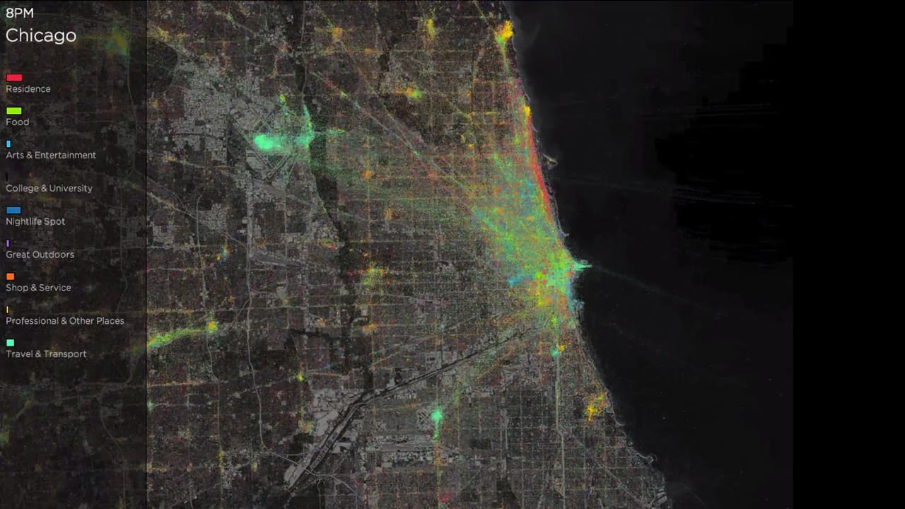 Foursquare Data Viz Shows The Pulse Of New York, London, Tokyo - Fast ...