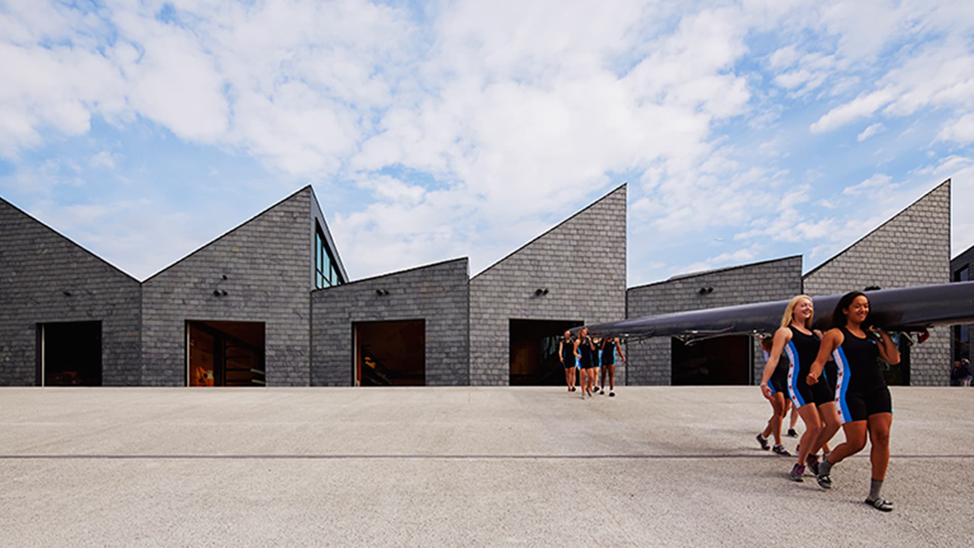 New Boathouse Looks Like A Time-Lapse Of Rowing - Fast Company