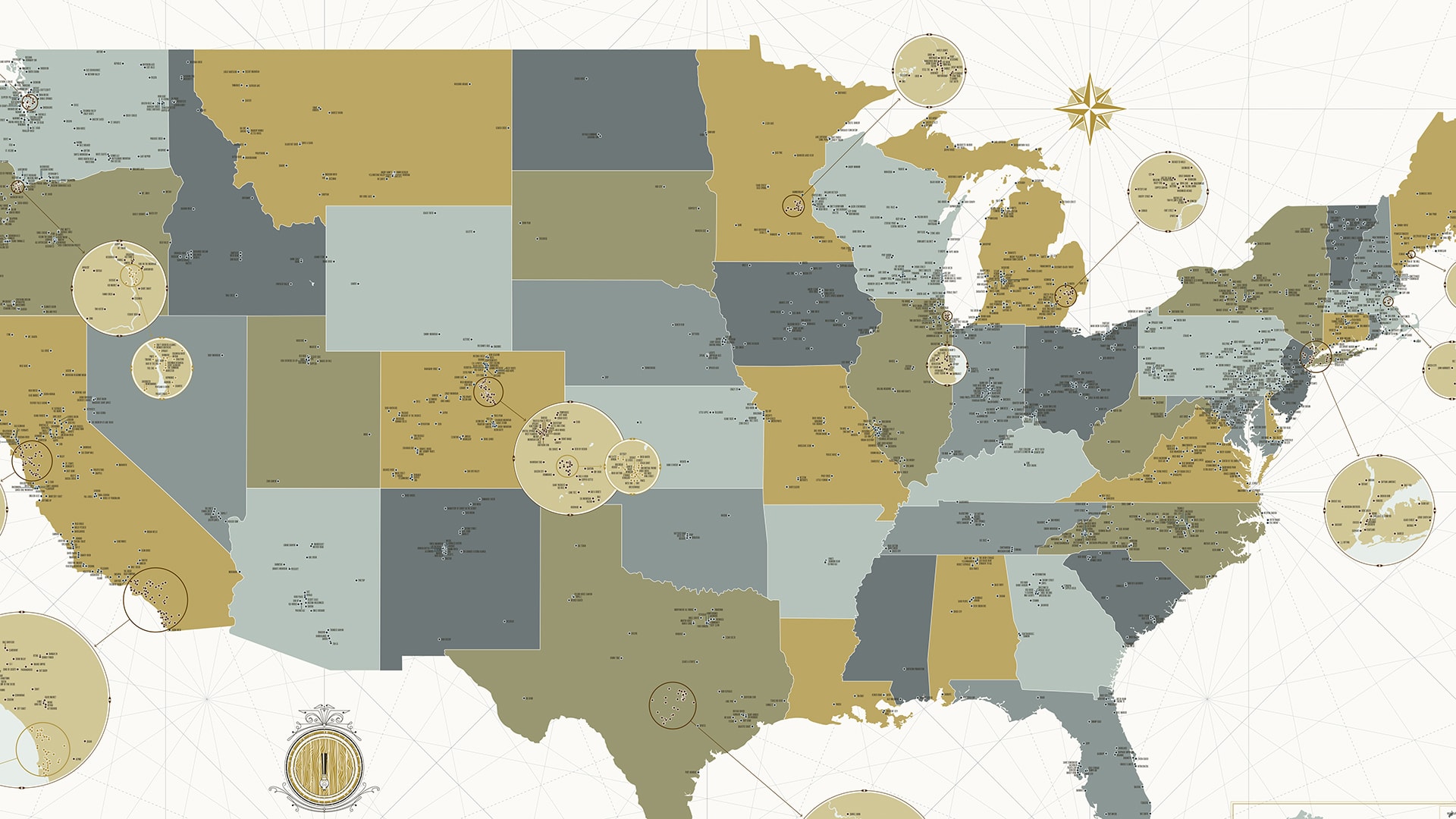 A Mega Map Of 2,500 Breweries Across The U.S. - Fast Company