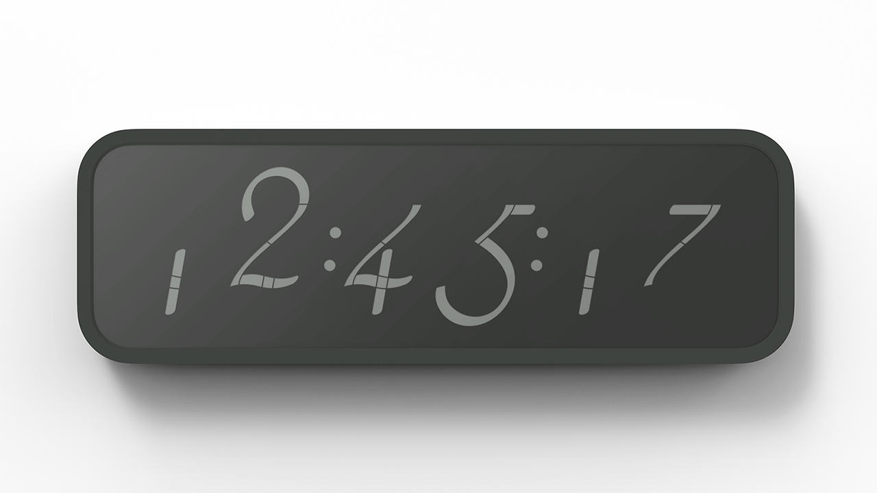 Digital Clocks Updated With An Elegant Script Typeface - Fast Company