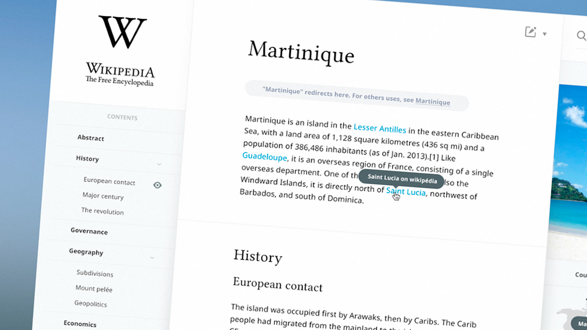 A Prettier Wikipedia Design That Could Never Work - Fast Company