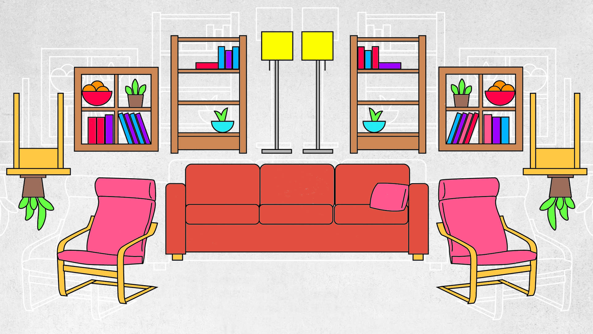 furniture coloring pages