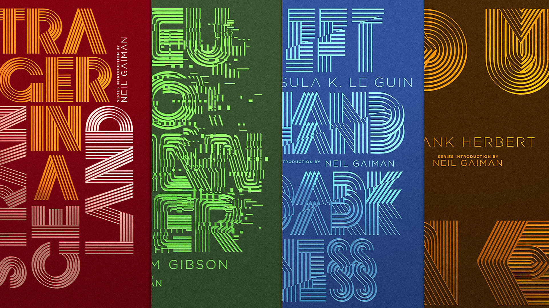 Penguin Reinvents Classic Sci-Fi Book Covers With Clever Type Design ...